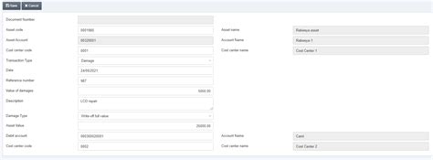 Asset Transactions Smacc Accounting Software Documentation