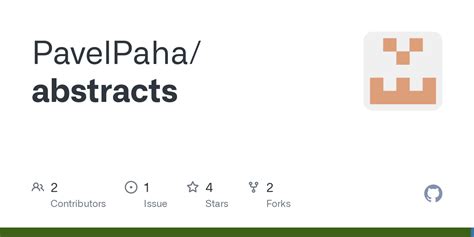 Github Pavelpahaabstracts