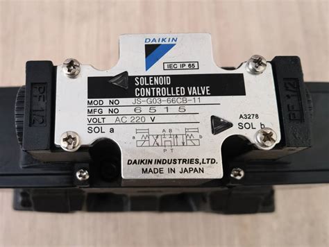 Daikin Solenoid Valve Model Js G03 66cb 11 Th