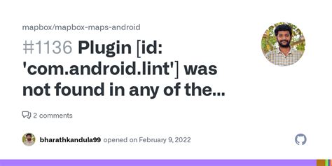 Plugin Id Android Lint Was Not Found In Any Of The Following Sources Issue