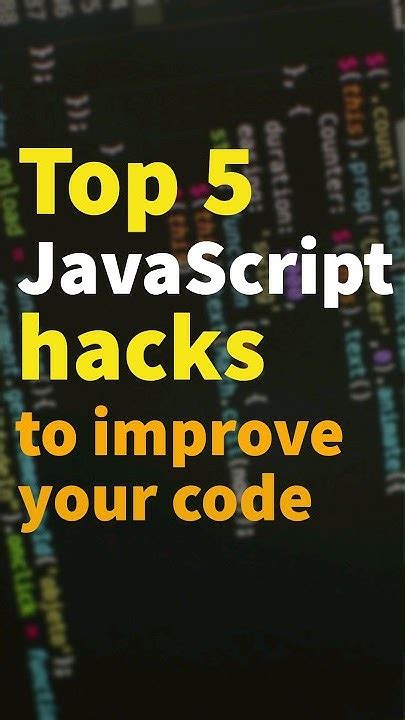 top 5 javascript hacks javascript js code shorts youtube