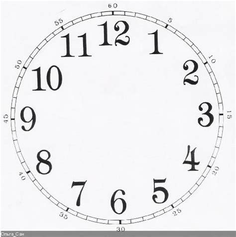 Clock Face Printable for Kids
