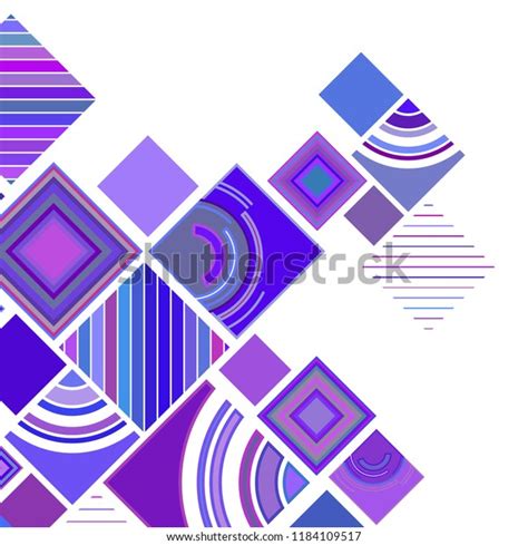 Abstract Geometric Background Abstract Colored Rhombuses Stock Vector