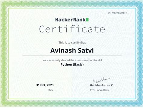 Learn Python Basic On Hackerrank Avinash Satvi Posted On The Topic Linkedin