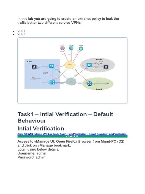Cisco Sd Wan Extranet Vpn Lab Pdf Virtual Private Network Software Development