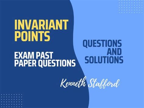 Invariant Points Gcse Maths Past Paper Questions Teaching Resources