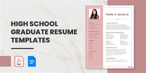 12 High School Graduate Resume Templates Pdf Doc