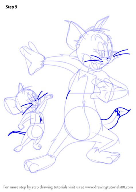 How To Draw Tom And Jerry Tom And Jerry Step By Step DrawingTutorials Com