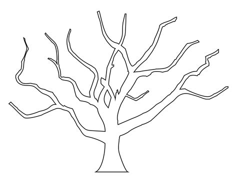 Tree Without Leaves Printable Printable Leaves