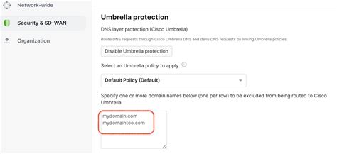 Manually Integrating Cisco Umbrella With Meraki Networks Cisco Meraki Documentation