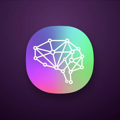 Artificial Intelligence App Icon Ui Ux User Interface Neural Network
