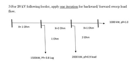 3 For 20 Kv Following Feeder Apply One Iteration For