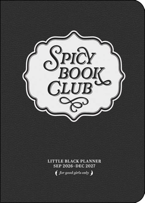 Spicy Book Club 16 Month 2026 2027 Weekly Monthly Planner Calendar