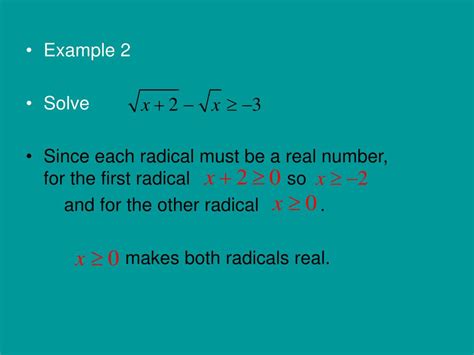 Ppt Solving Radical Inequalities Powerpoint Presentation Free Download Id 914389