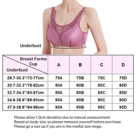 Sexy Breast Size Chart Sexy Breast Size Chart