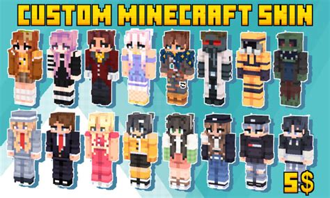 Create Best Custom Minecraft Skin With Your Idea By Kord Fiverr