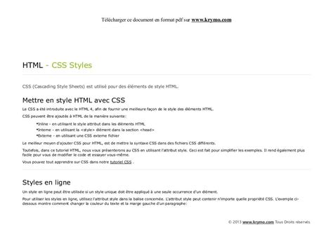 Html De Base