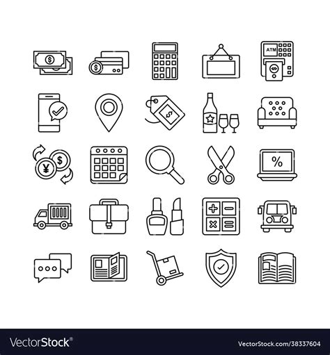 Networking Line Icon 2 Royalty Free Vector Image