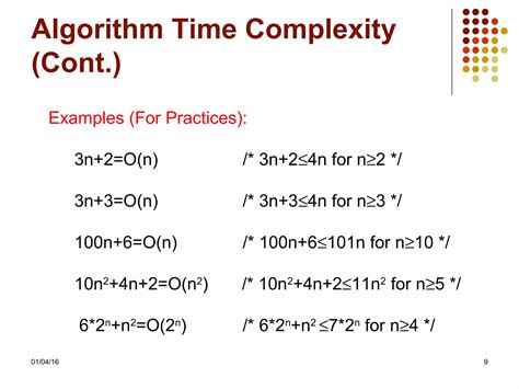 specification and complexity algorithm ppt programming languages computing