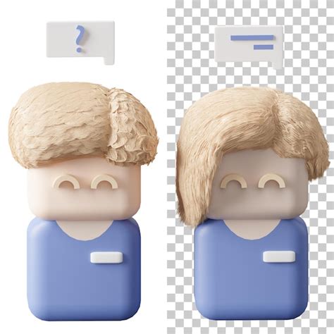 3d 남자와 여자 이야기 그림 프리미엄 Psd 파일