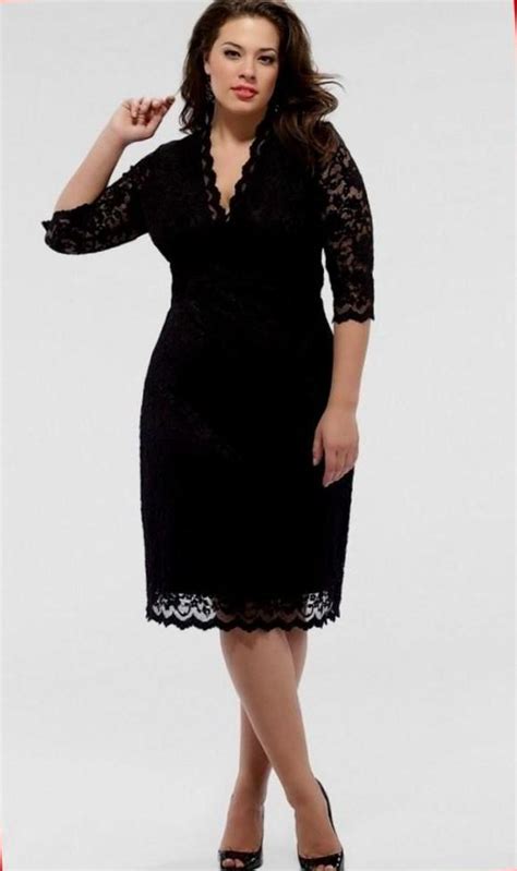Black Dresses Plus Size Cocktail Pluslookeu Collection