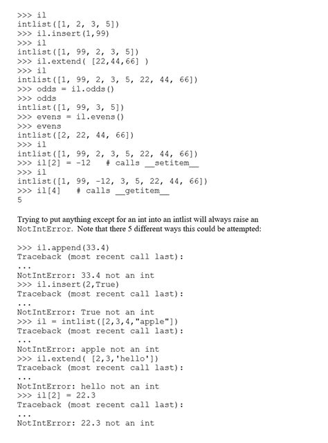 Solved 2 Implement A Class Intlist Which A List That Stores