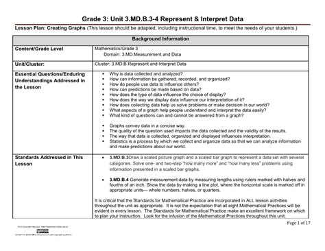 Grade 3 Unit 3mdb3 4 Represent And Interpret Data Docslib