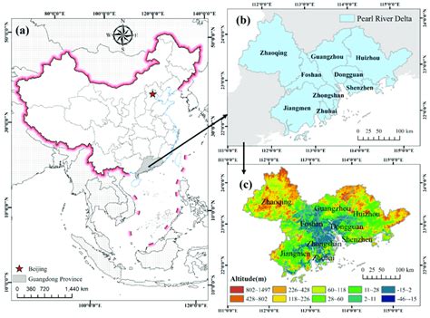 Maps Of The Pearl River Delta Prd Urban Agglomeration A Map Of