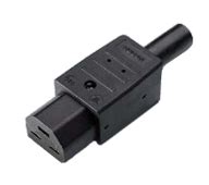 IEC C Re Wireable Black Female Connector