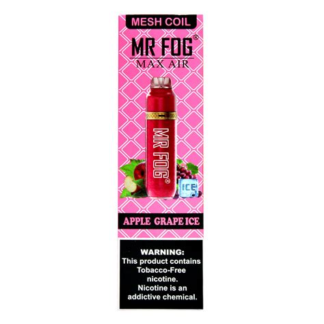 Mr Fog Max Air Disposable Vape Mesh Coil Flavors Ziip Stock