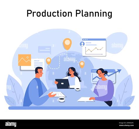 Production Planning Team Concept Strategic Meeting For Operational