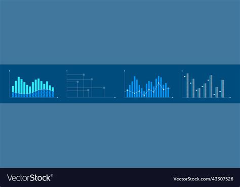 Business Charts And Graphs Infographic Elements Vector Image