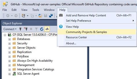 Sql Server How To Get Updated Link For Code And Database Samples