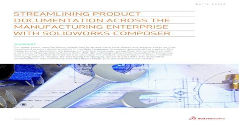 pdf streamlining product documentation with solidworks composer