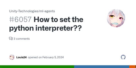 How To Set The Python Interpreter · Issue 6057 · Unity Technologies