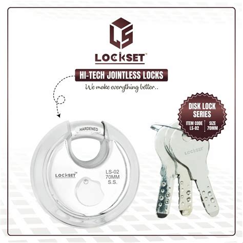 LS 02 70mm Stainless Steel Disk Lock At Rs 425 Piece Stainless Steel Disc Locks In Aligarh