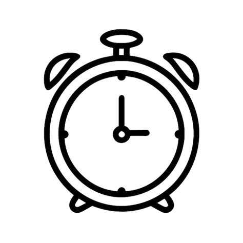 Premium Vector Oclock Icon Outline