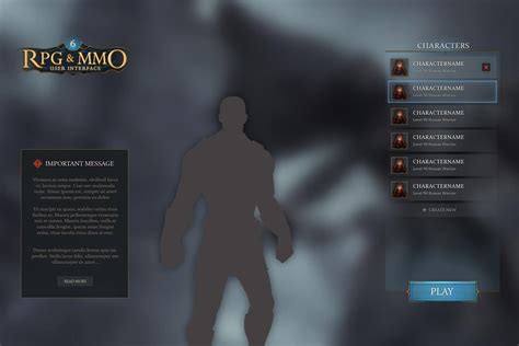 RPG MMO Game User Interface CraftPix Net RPG MMO Game User Interface CraftPix Net
