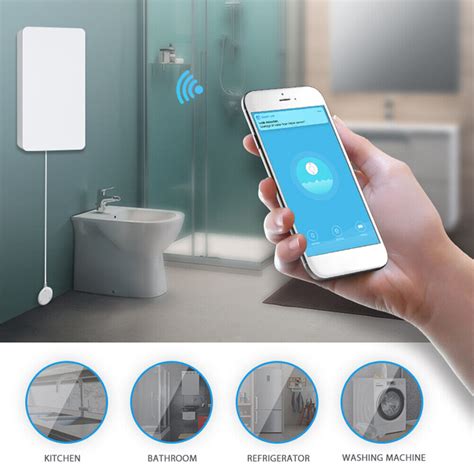 wifi water leak alarm sensor overflow alert grelly uk
