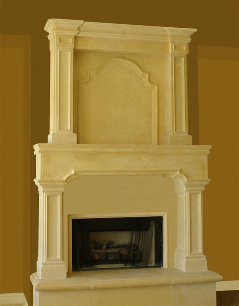 Lisa Cast Stone Fireplace Mantel Mediterranean Los Angeles By
