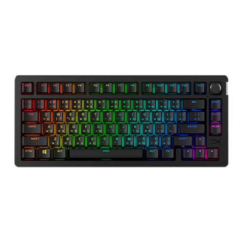 Wireless Keyboard คีย์บอร์ดไร้สาย Hyperx Alloy Rise 75 Wireless Black Hyperx Linear Switch