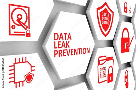 Data Leak Prevention Concept Cell Background 3d Illustration Stock Illustration Adobe Stock