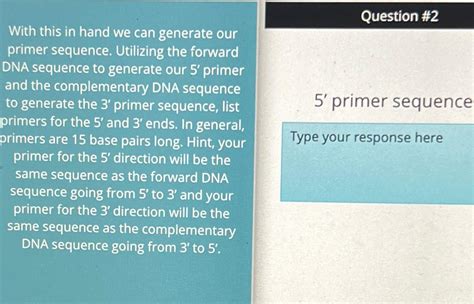 Solved With This In Hand We Can Generate Our Primer