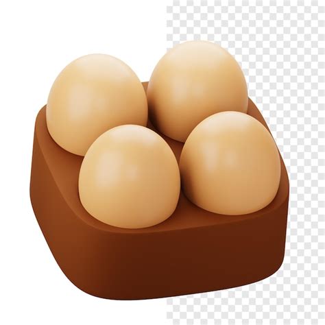 Premium PSD Egg Tray 3d Icon