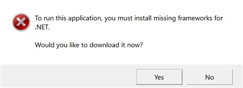 C Customize Net Runtime Missing Error Message Stack Overflow