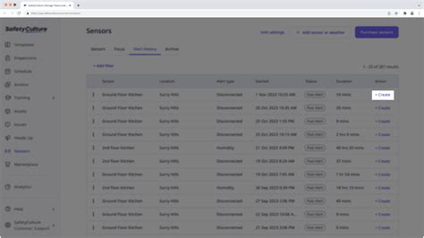 Create Sensor Alert Actions Safetyculture Help Center