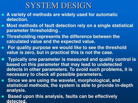 Ppt Automatic Fault Detection By Using Wavelet Method Powerpoint Presentation Id181619