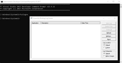 How To Enable Assembly Binding Logging Fusion Log Viewer Fuslogvw Exe
