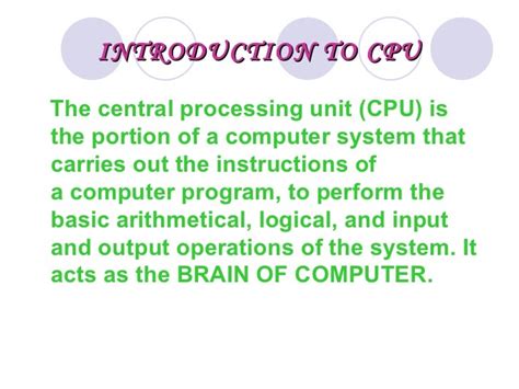 Cpu Ppt Cse