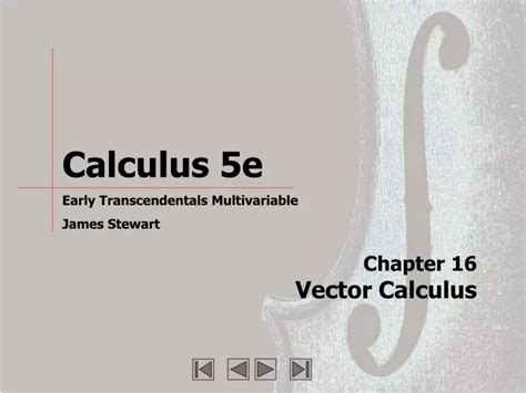 Ppt Chapter 16 Vector Calculus Powerpoint Presentation Free Download